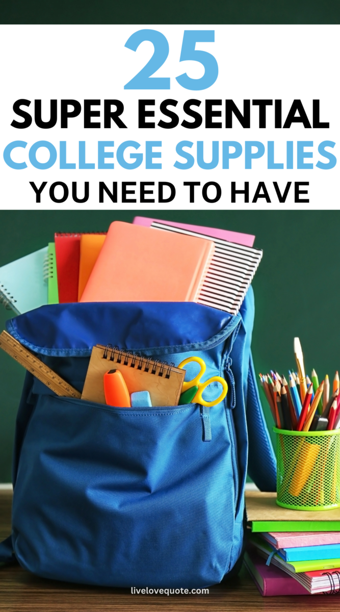 College Supplies You Absolutely Need - livelovequote